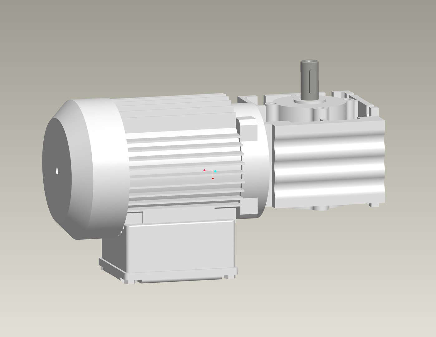 3d Model Motor Reducer Sew