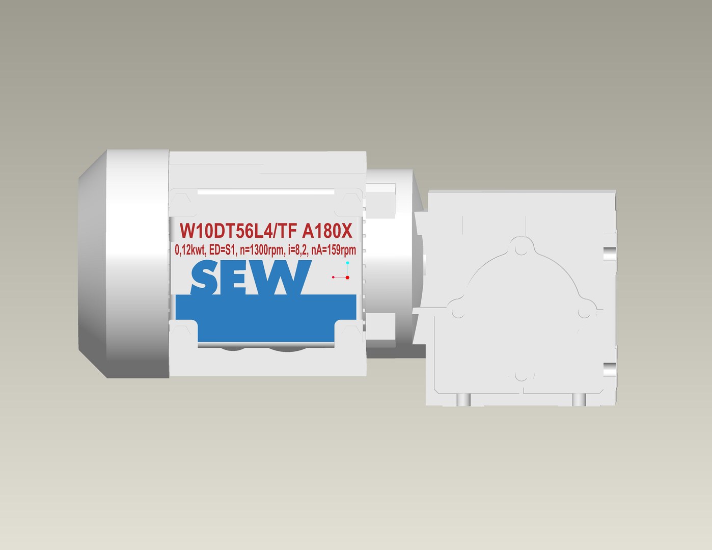 3d Model Motor Reducer Sew