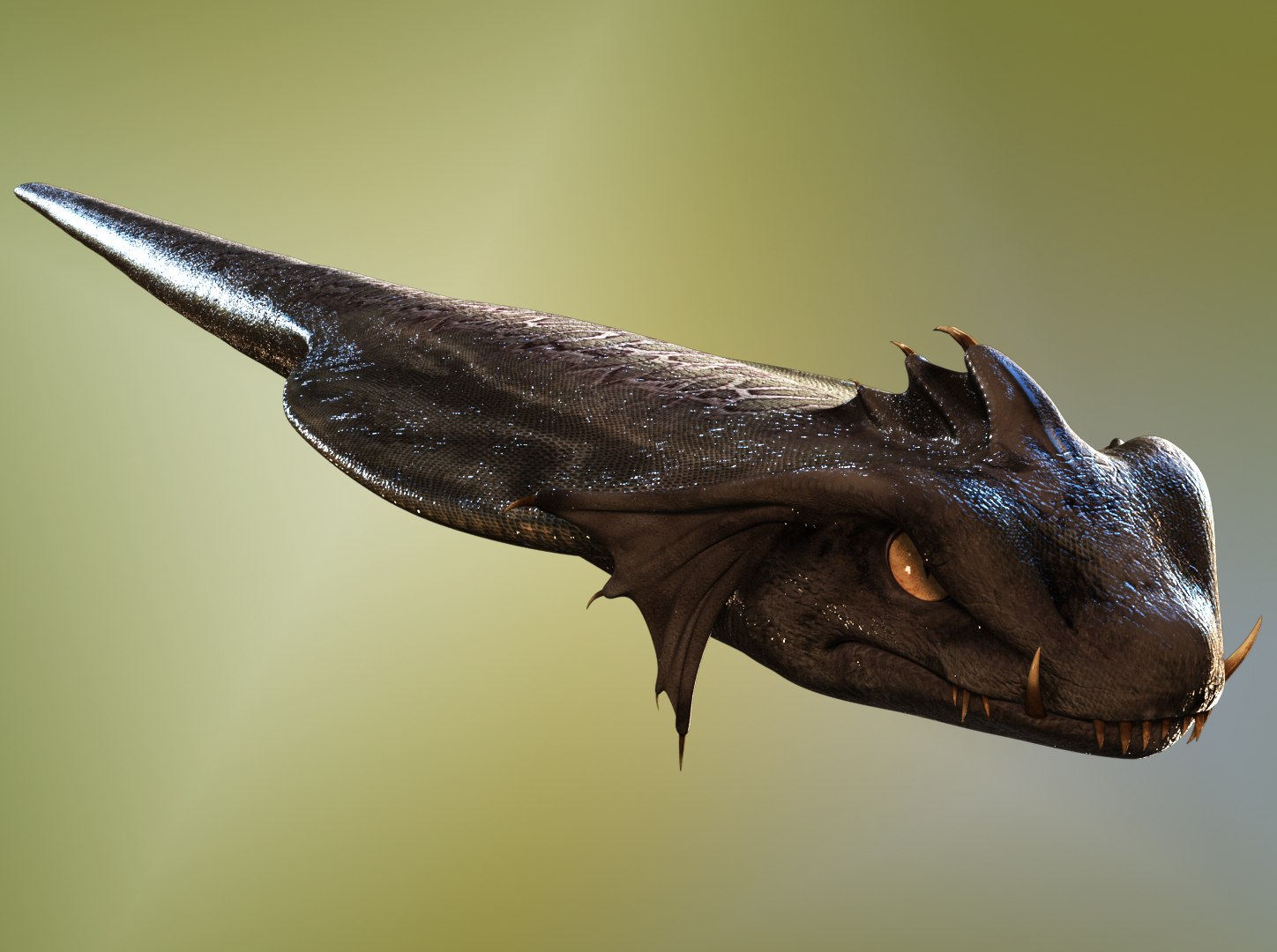 3d Model Snake Creature