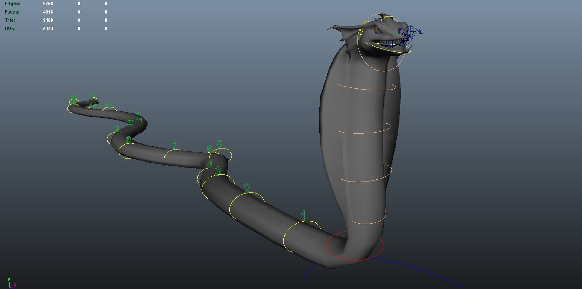 3d Model Snake Creature