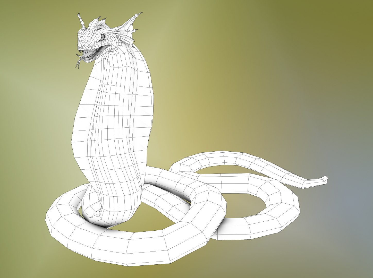 3d Model Snake Creature