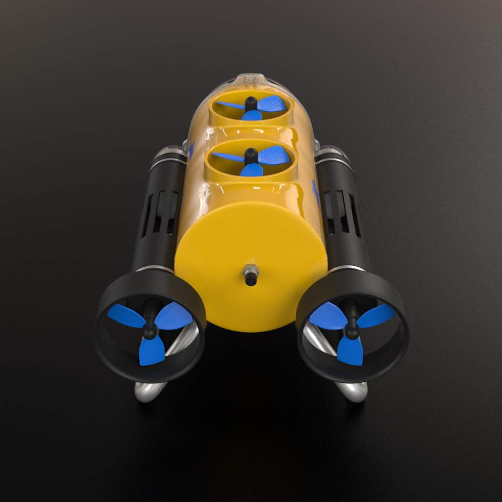 underwater rov 3d model