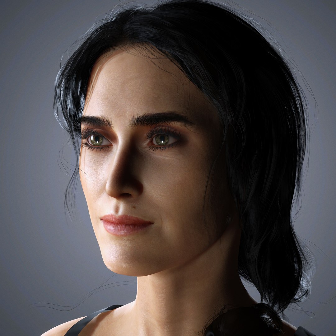 3D Jennifer Connelly Character 3D Model Low-poly - TurboSquid 2302956