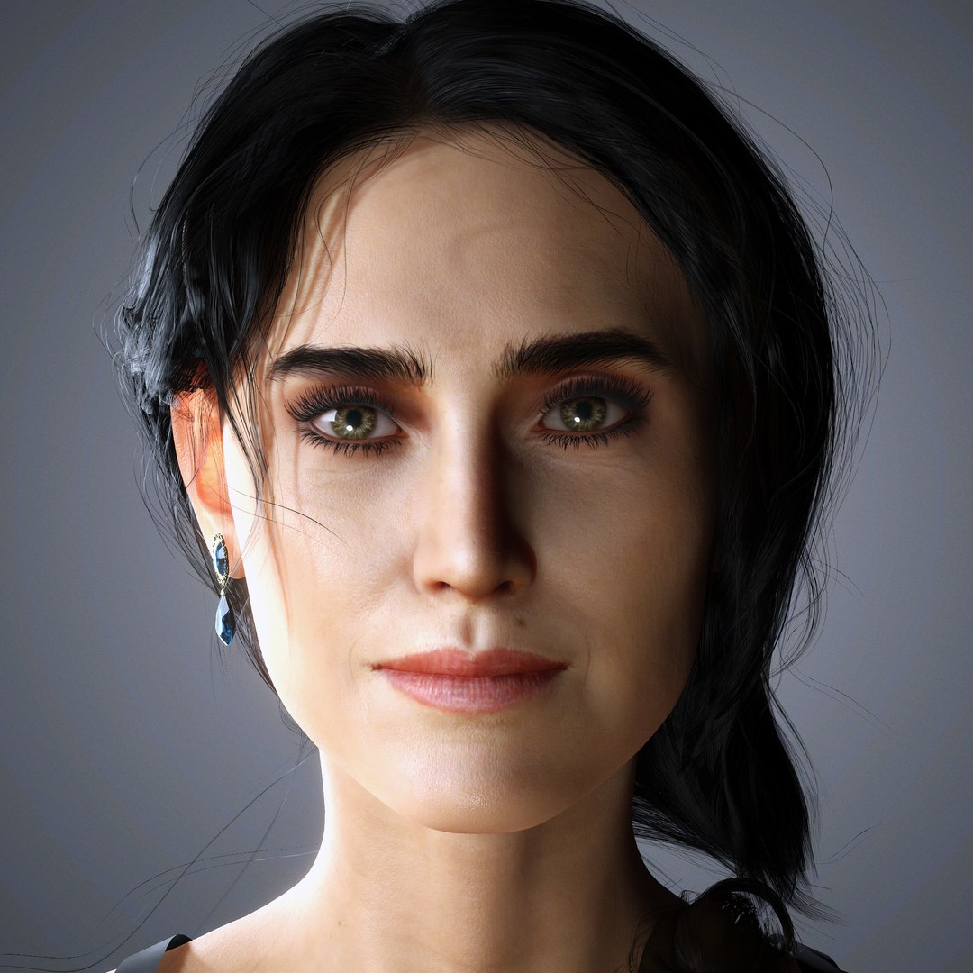 3D Jennifer Connelly Character 3D Model Low-poly - TurboSquid 2302956