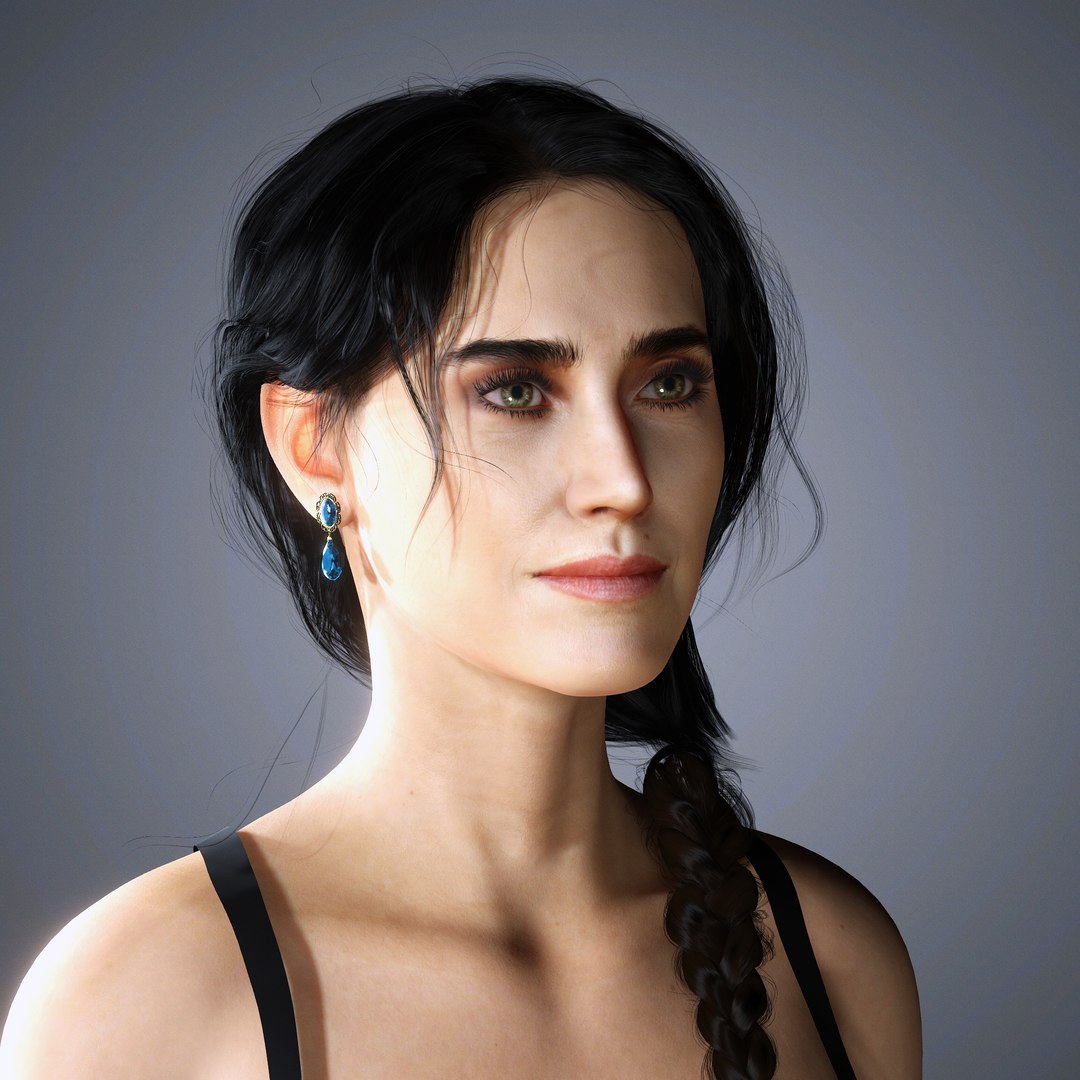 3D Jennifer Connelly Character 3D Model Low-poly - TurboSquid 2302956