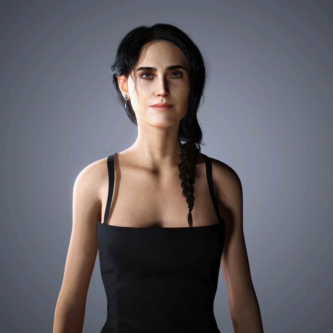 3D Jennifer Connelly Character 3D Model Low-poly - TurboSquid 2302956