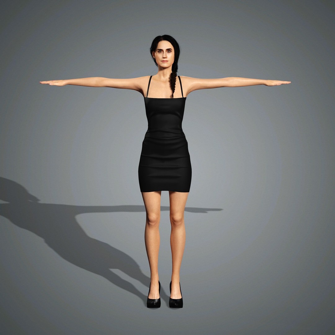 3D Jennifer Connelly Character 3D Model Low-poly - TurboSquid 2302956