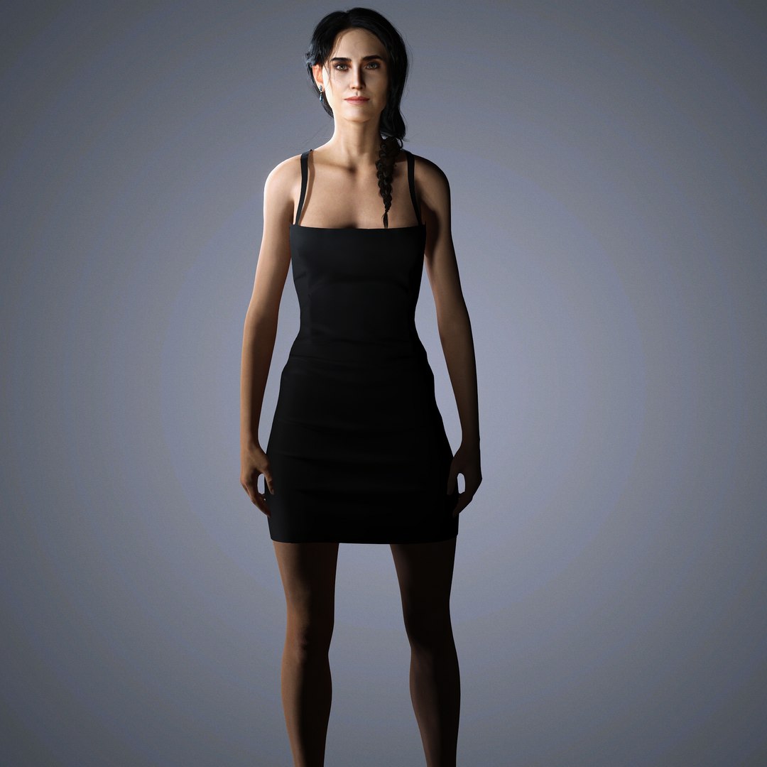 3D Jennifer Connelly Character 3D Model Low-poly - TurboSquid 2302956