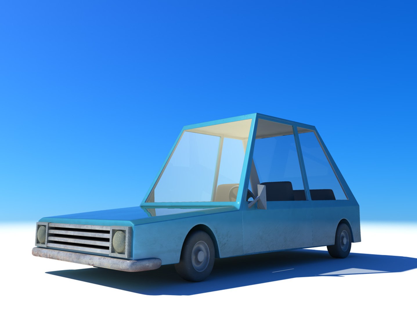 cartoon car 3d model