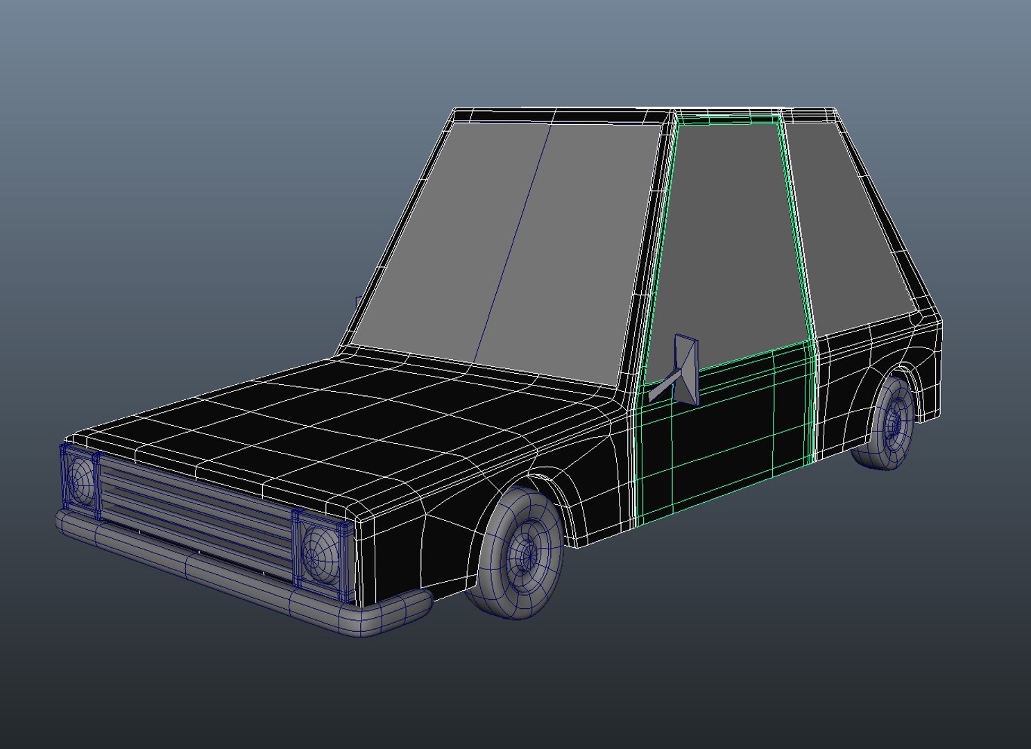 cartoon car 3d model