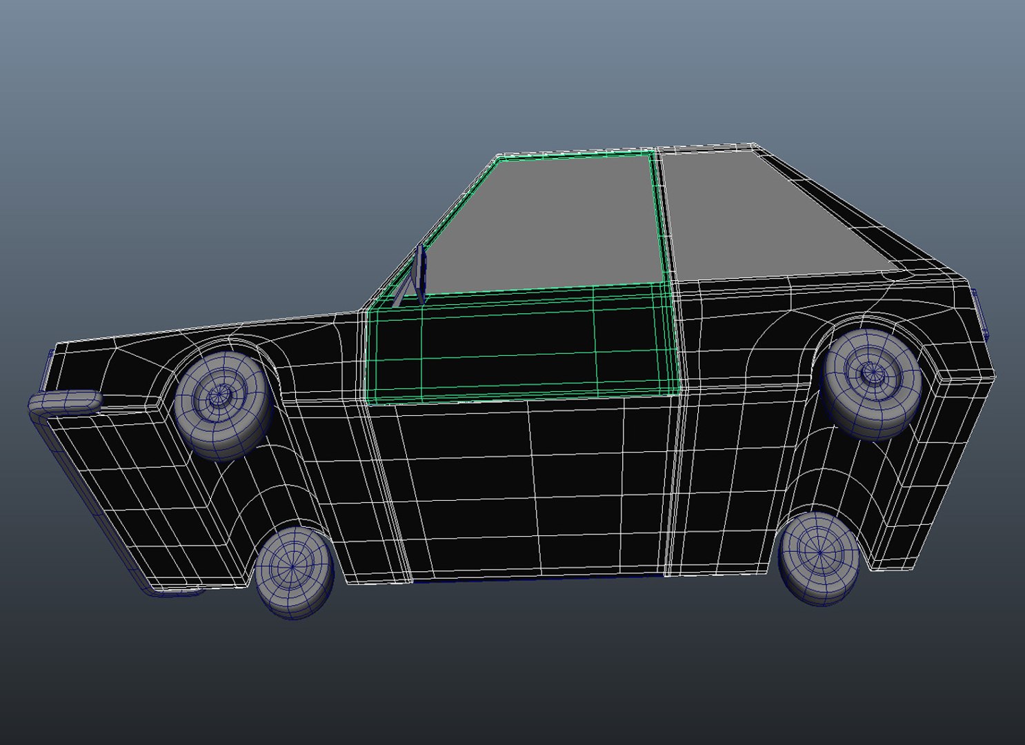 cartoon car 3d model