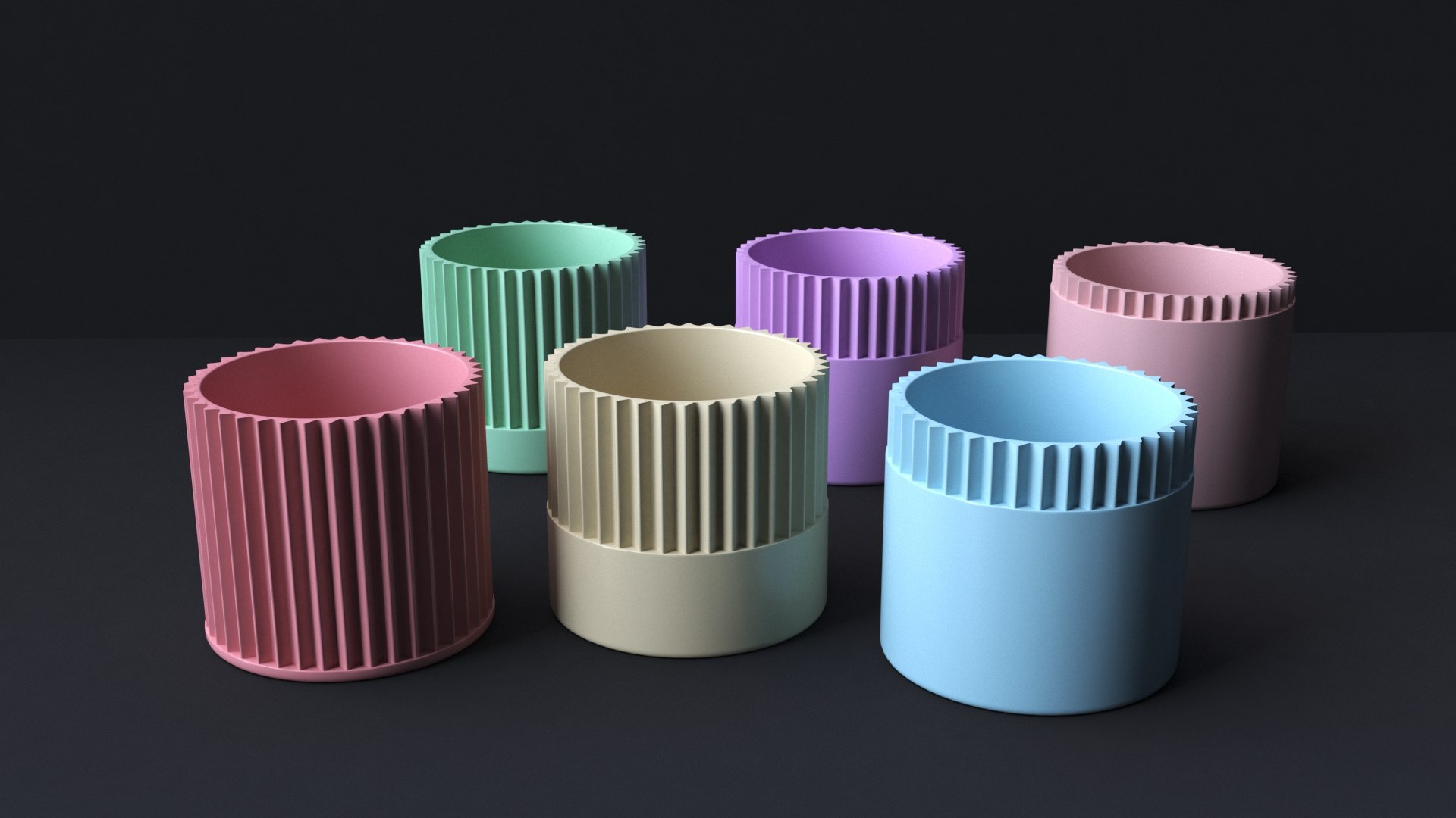 Botanical Bliss - Printable Set Of 6 Exquisite Flower Pots Print 3D ...