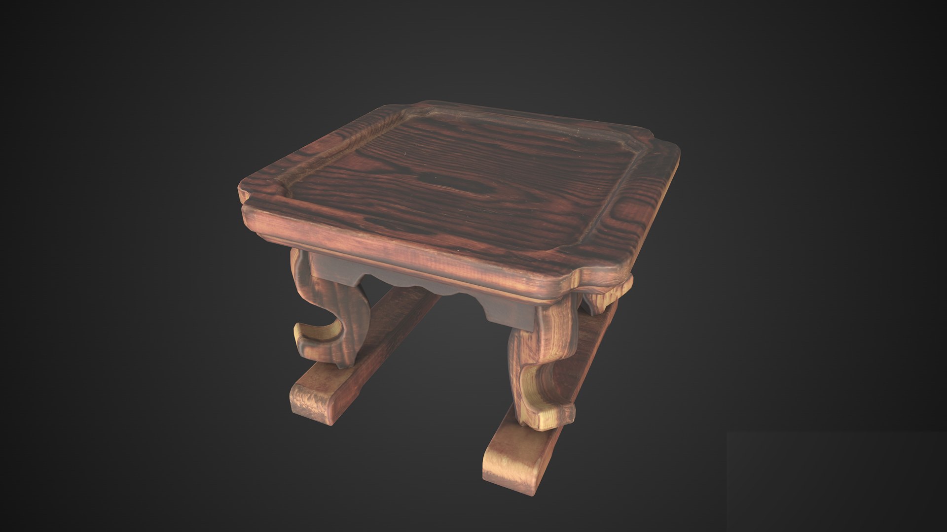 Game Ready Traditional Wooden Table 3D model - TurboSquid 2074013