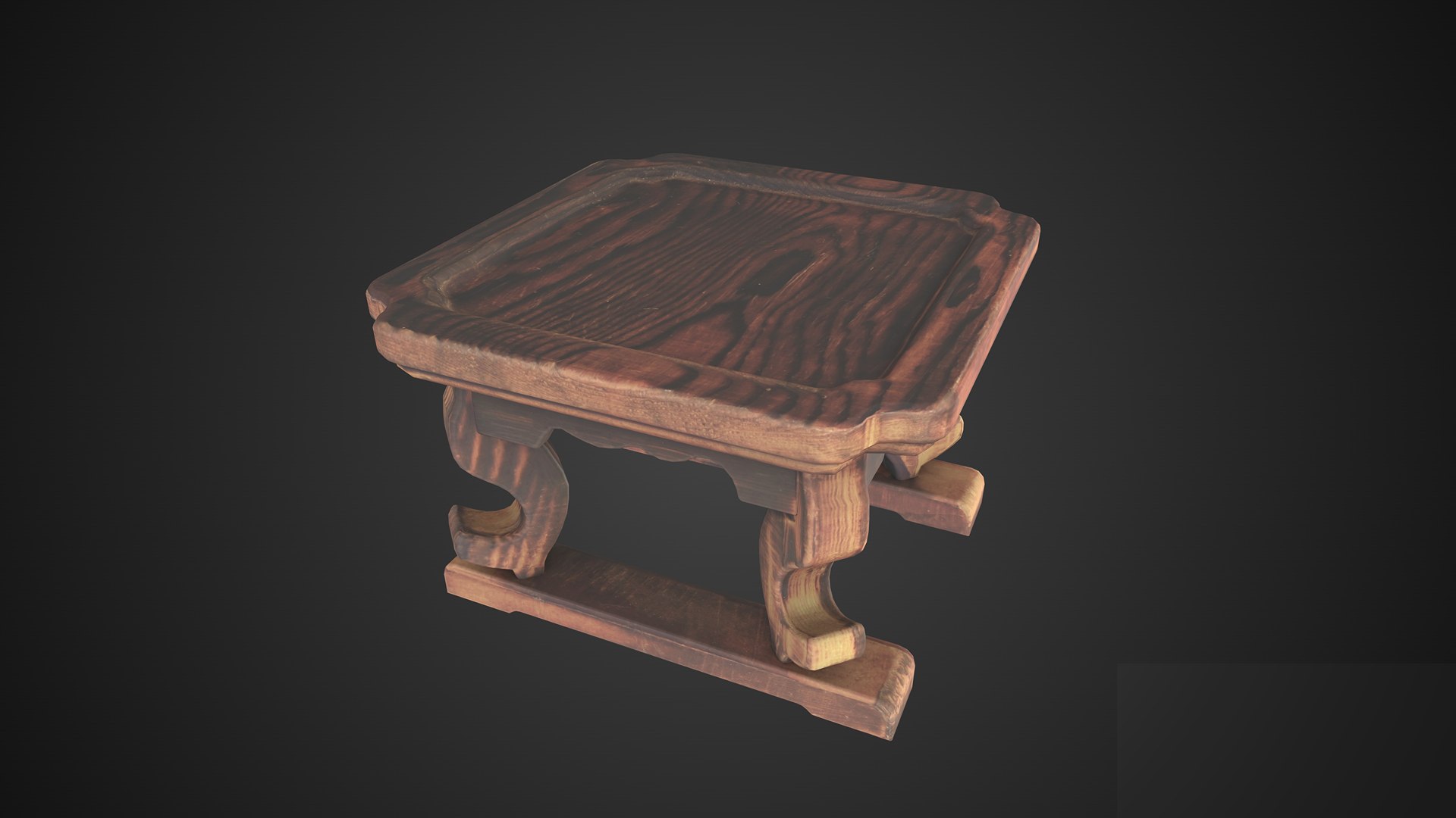 Game Ready Traditional Wooden Table 3D model - TurboSquid 2074013