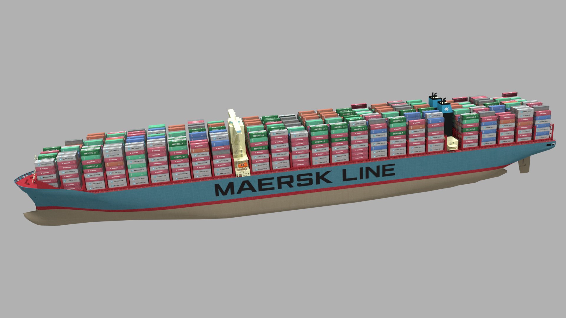 3D E Maersk Container Ship - TurboSquid 1385515