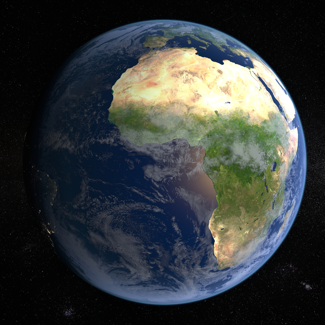earth sun c4d