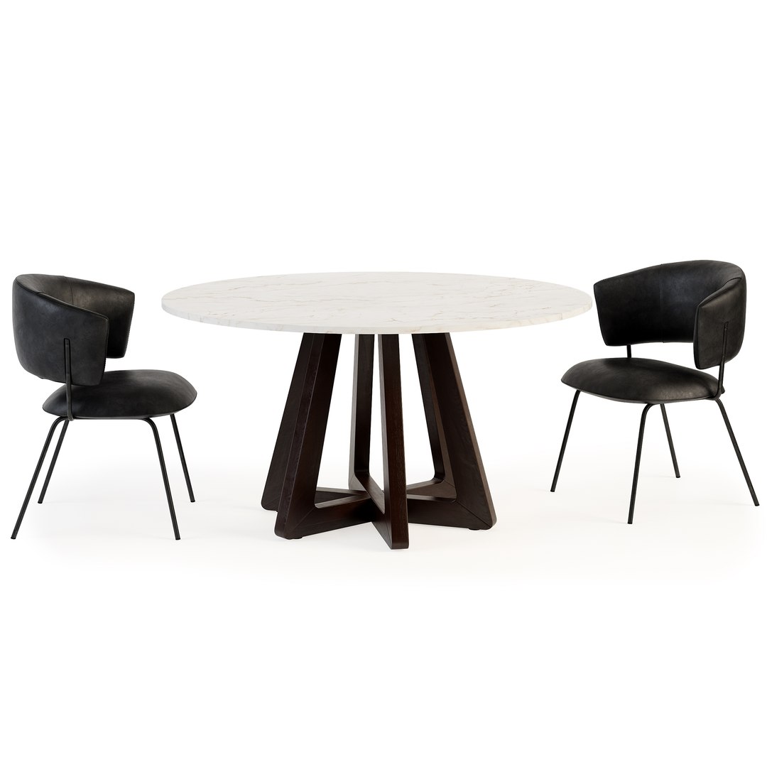 Coco Dining Table Chair 3D Model - TurboSquid 1476742