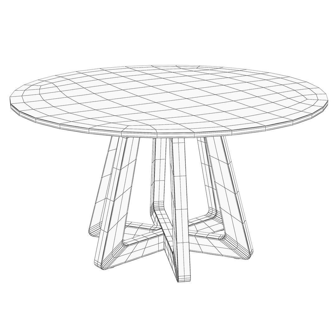 Coco Dining Table Chair 3D Model - TurboSquid 1476742