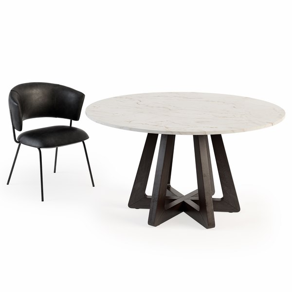 Coco dining table chair 3D model - TurboSquid 1476742