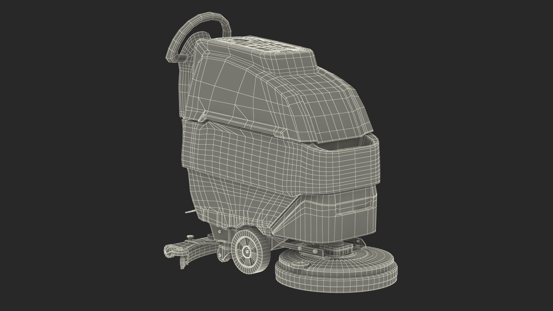 3D Automatic Floor Cleaning Machine Blue Model - TurboSquid 2223896