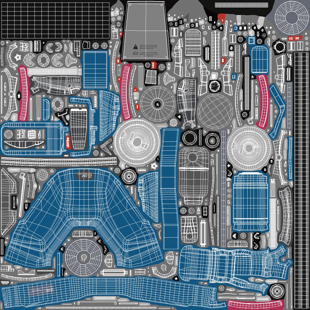 3D Automatic Floor Cleaning Machine Blue Model - TurboSquid 2223896