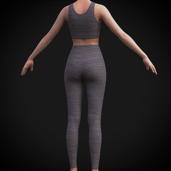 Female sport wear - clothing 3D model - TurboSquid 1754840