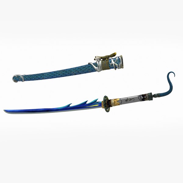 modelo 3d Ancient armed with lizard samurai swords - TurboSquid 1879790