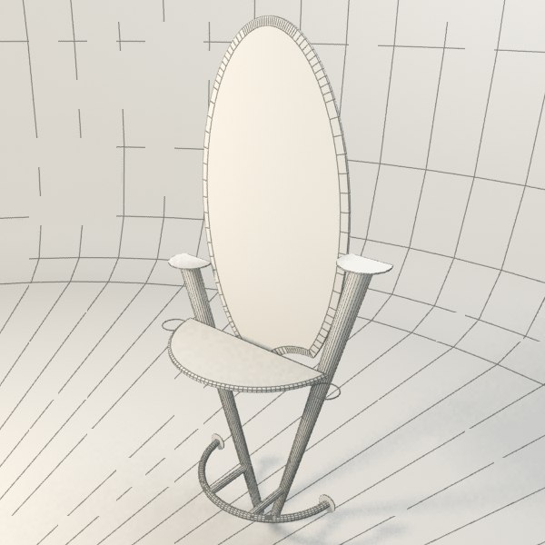 glass mirror table 3d model