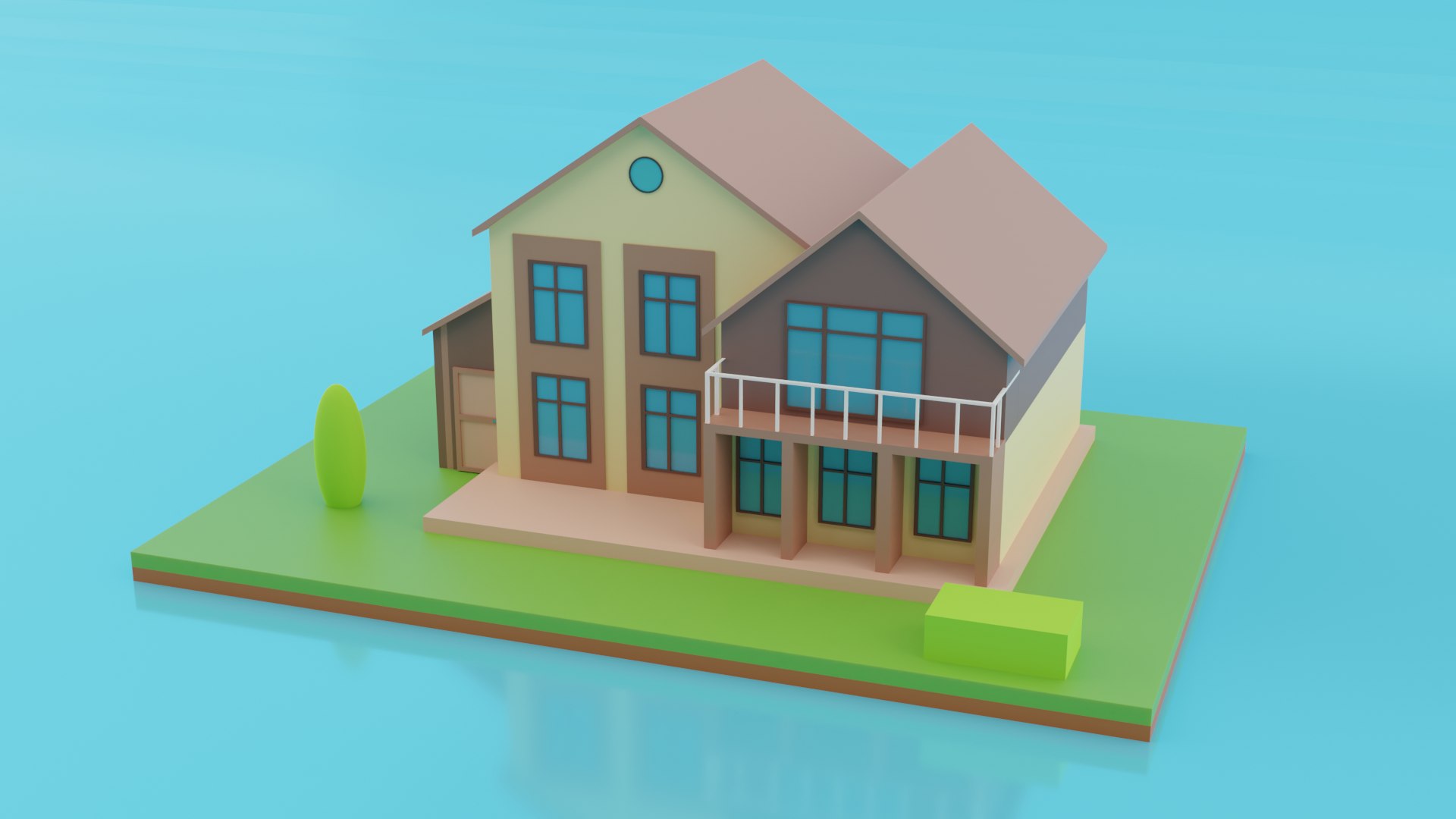 3D Low Poly Houses Model - TurboSquid 1973175