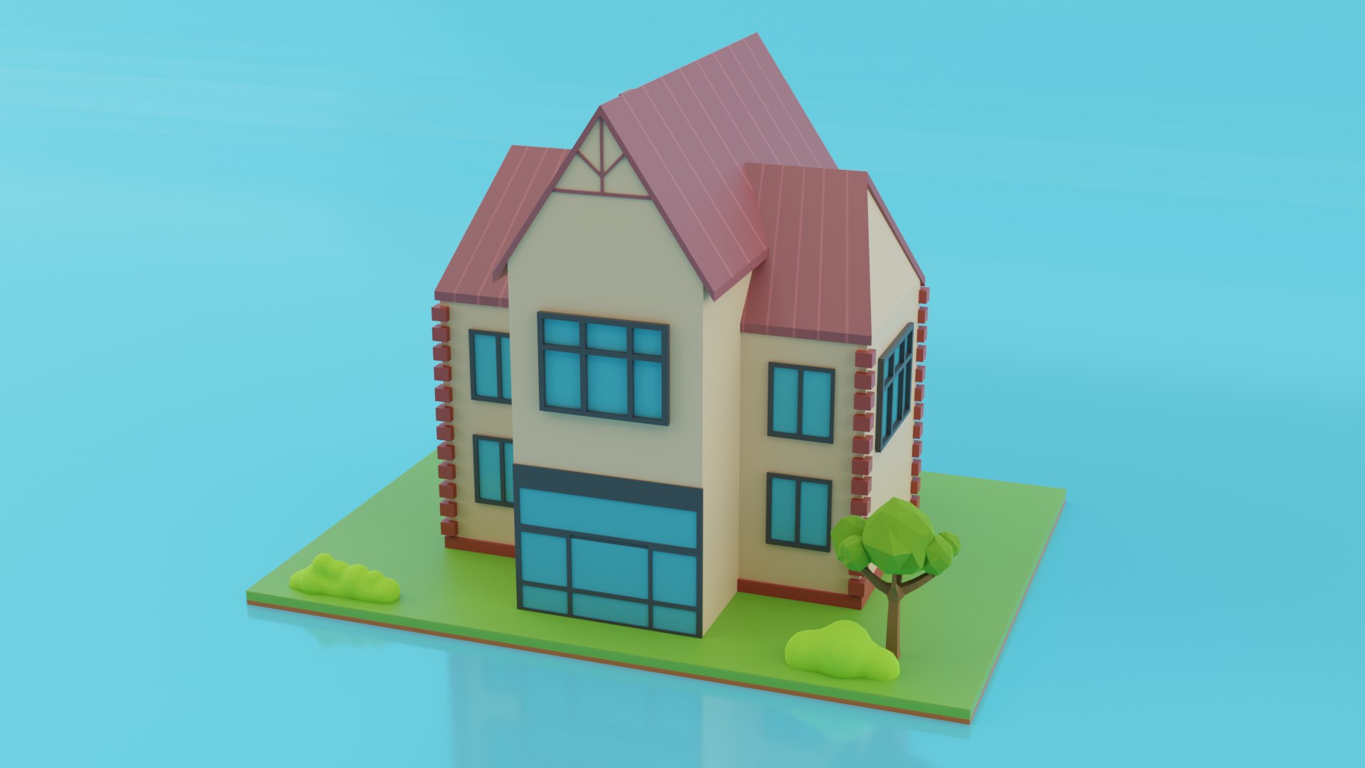 3D Low Poly Houses Model - TurboSquid 1973175