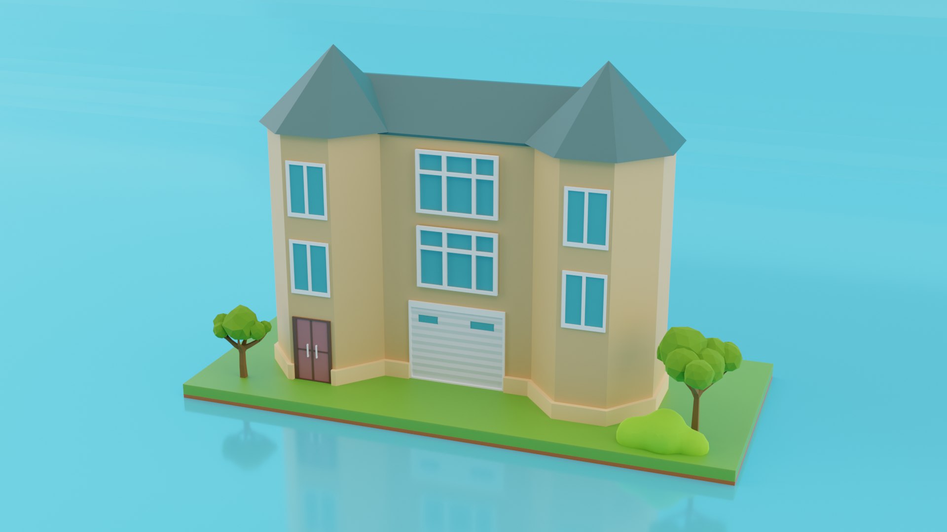 3D Low Poly Houses Model - TurboSquid 1973175