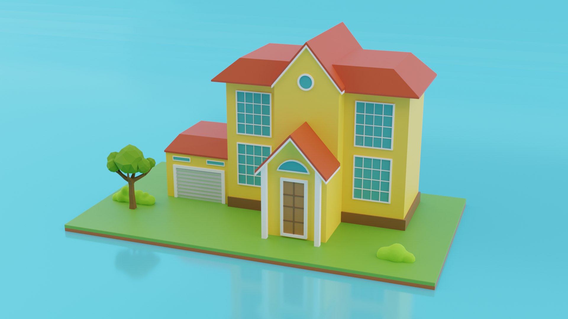 3D Low Poly Houses Model - TurboSquid 1973175