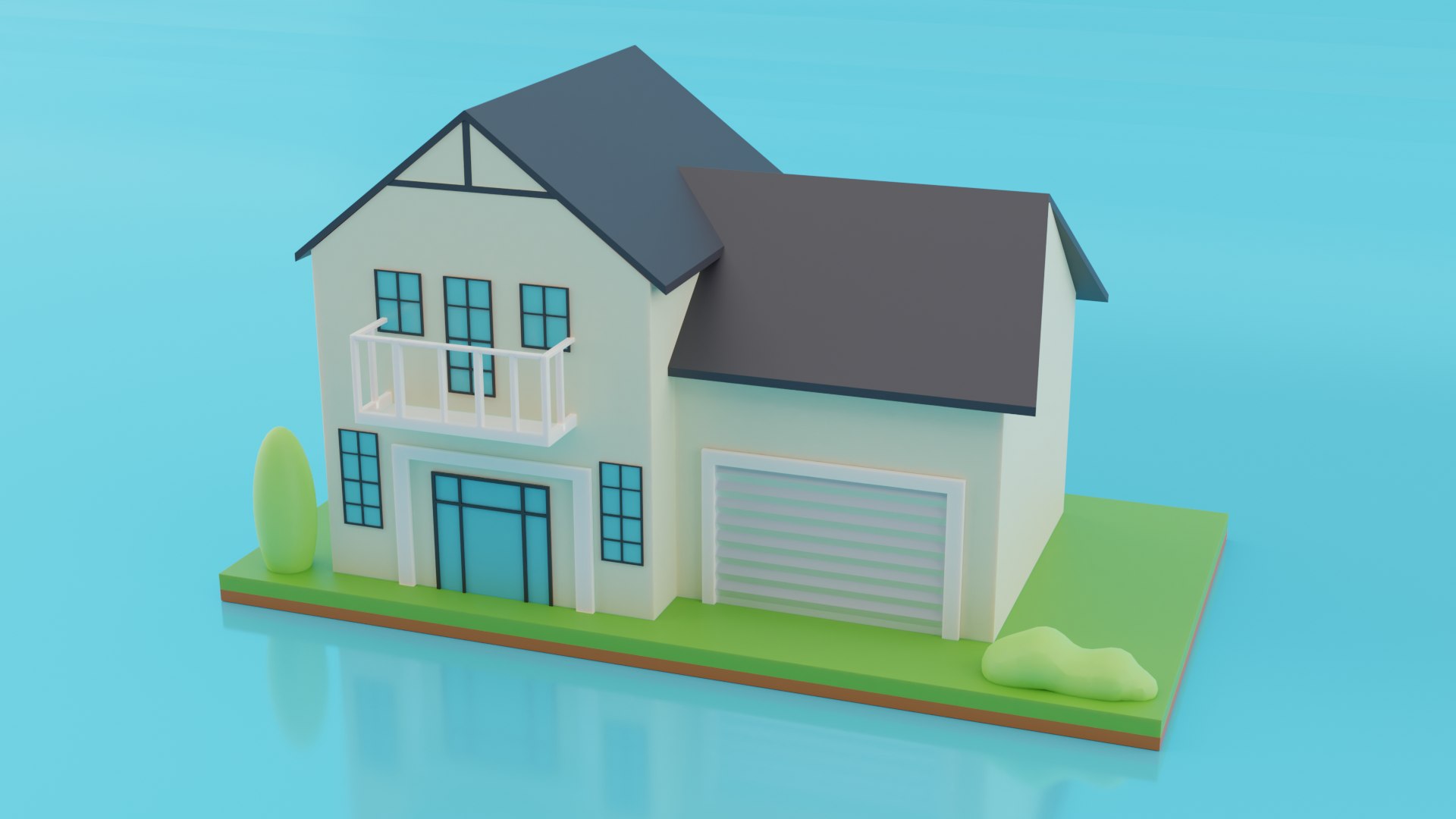 3D Low Poly Houses Model - TurboSquid 1973175