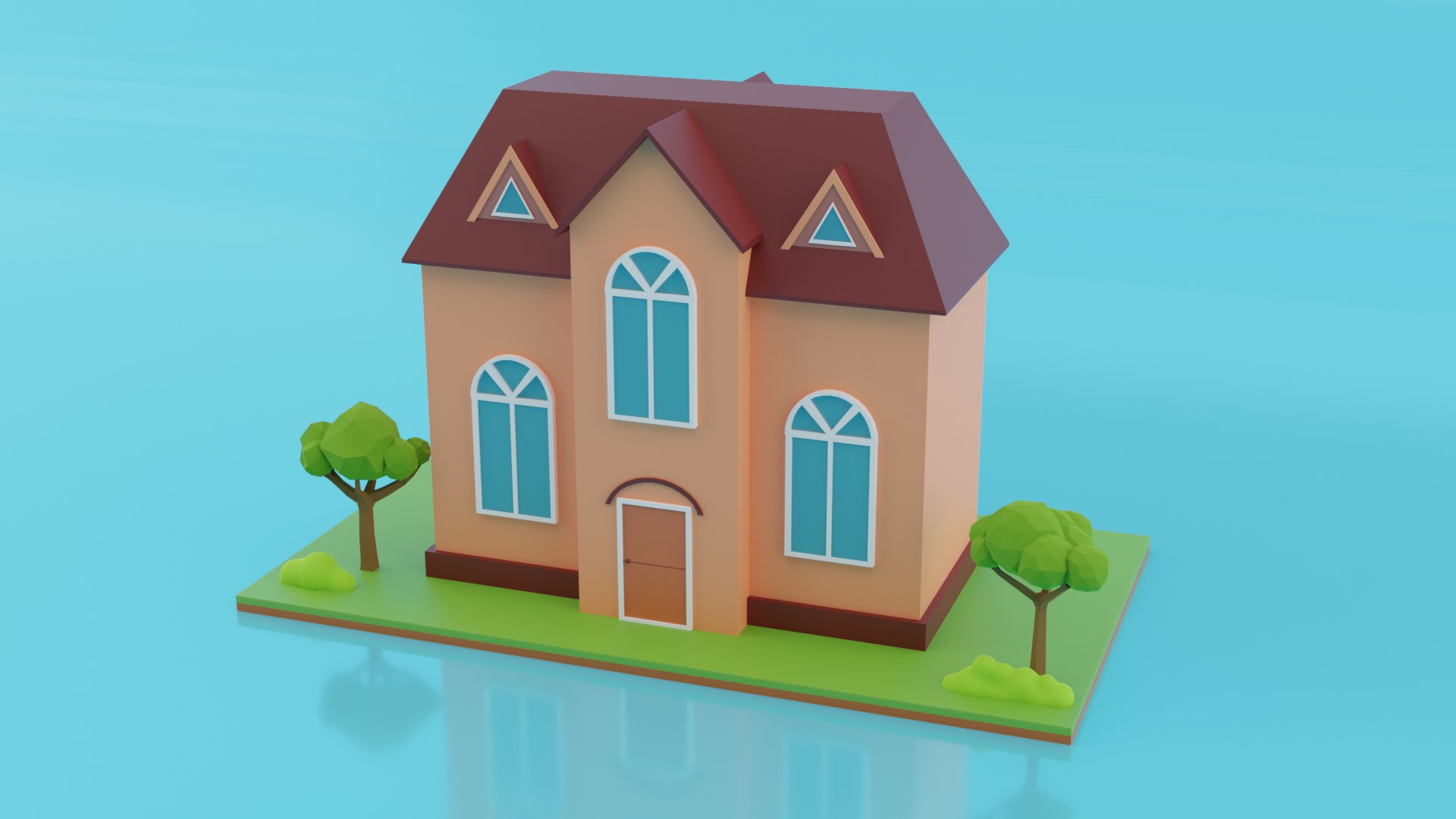 3D Low Poly Houses Model - TurboSquid 1973175