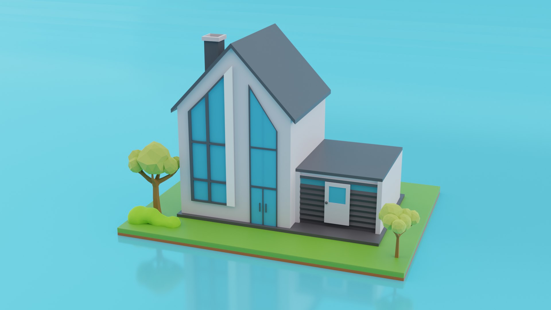 3D Low Poly Houses Model - TurboSquid 1973175