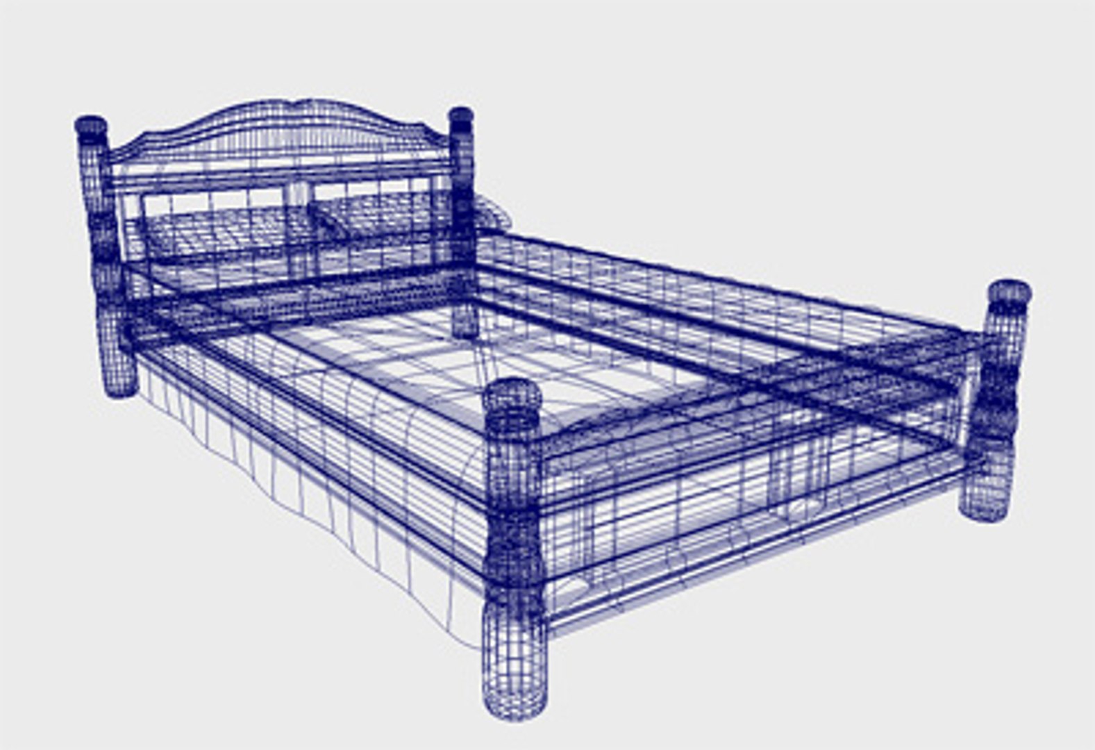 maya bed modeled
