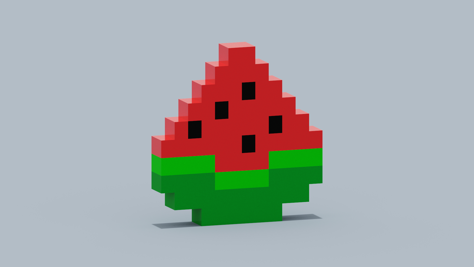 Voxel Watermelon Model - TurboSquid 1928080