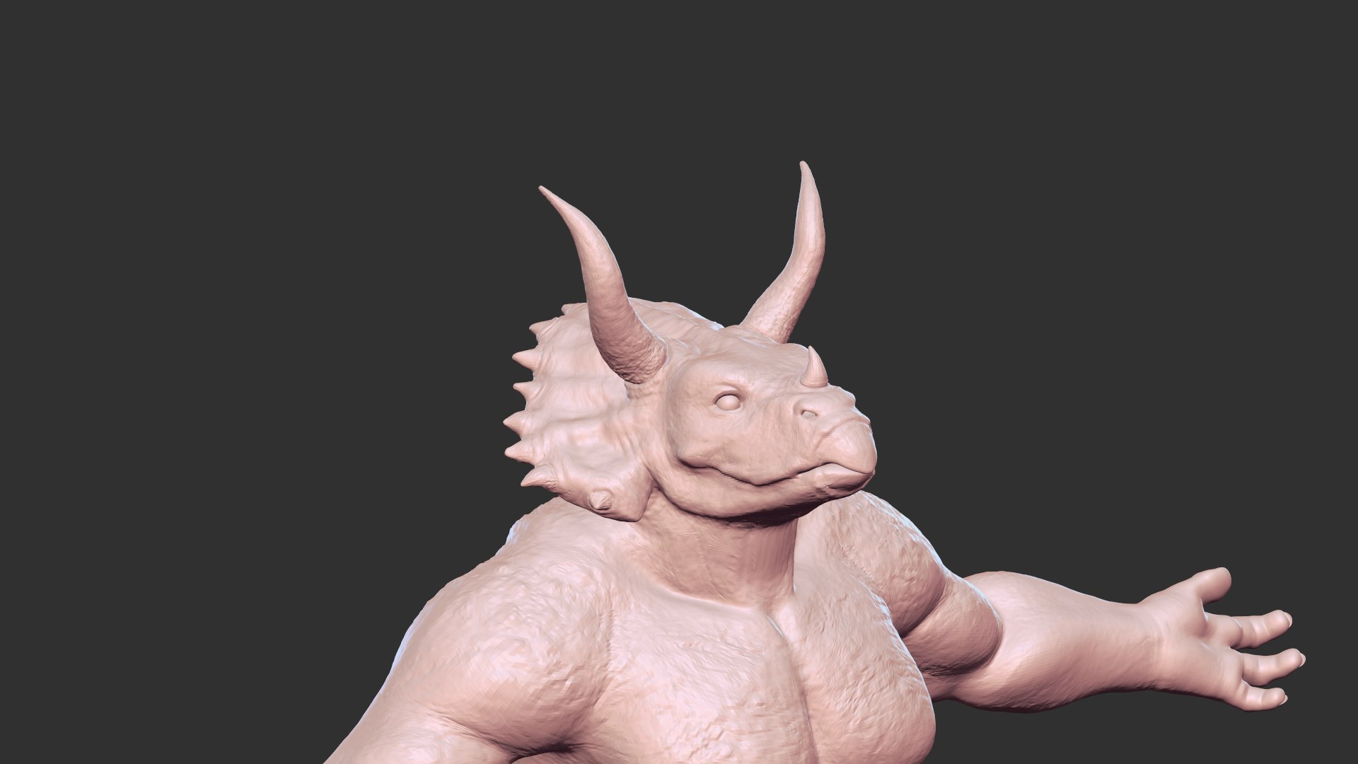 Tricera Dinosaur With Big Dick Creature For 3d Printing 3D Model ...