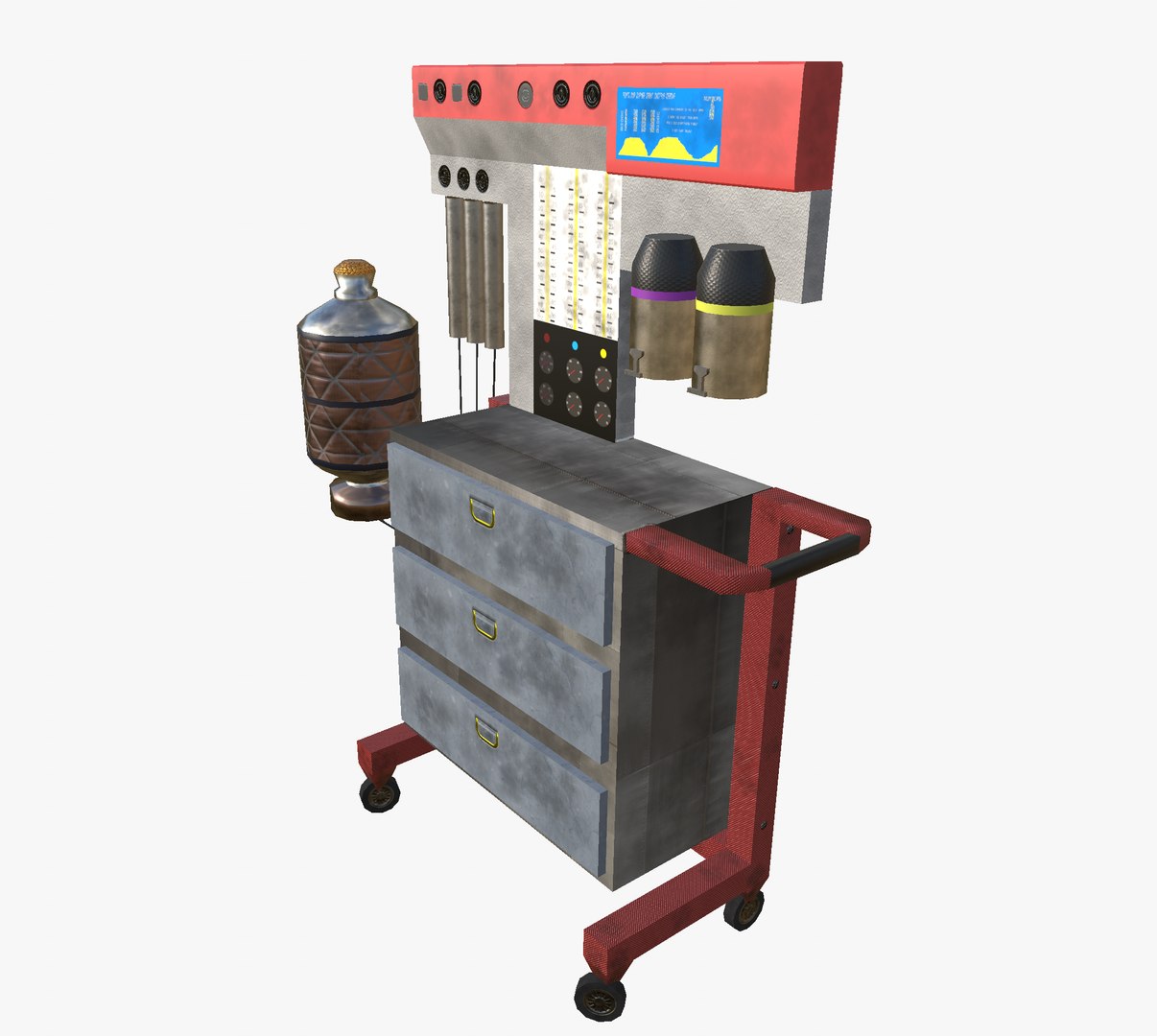 3D Anesthesia Machine Model - TurboSquid 2077323