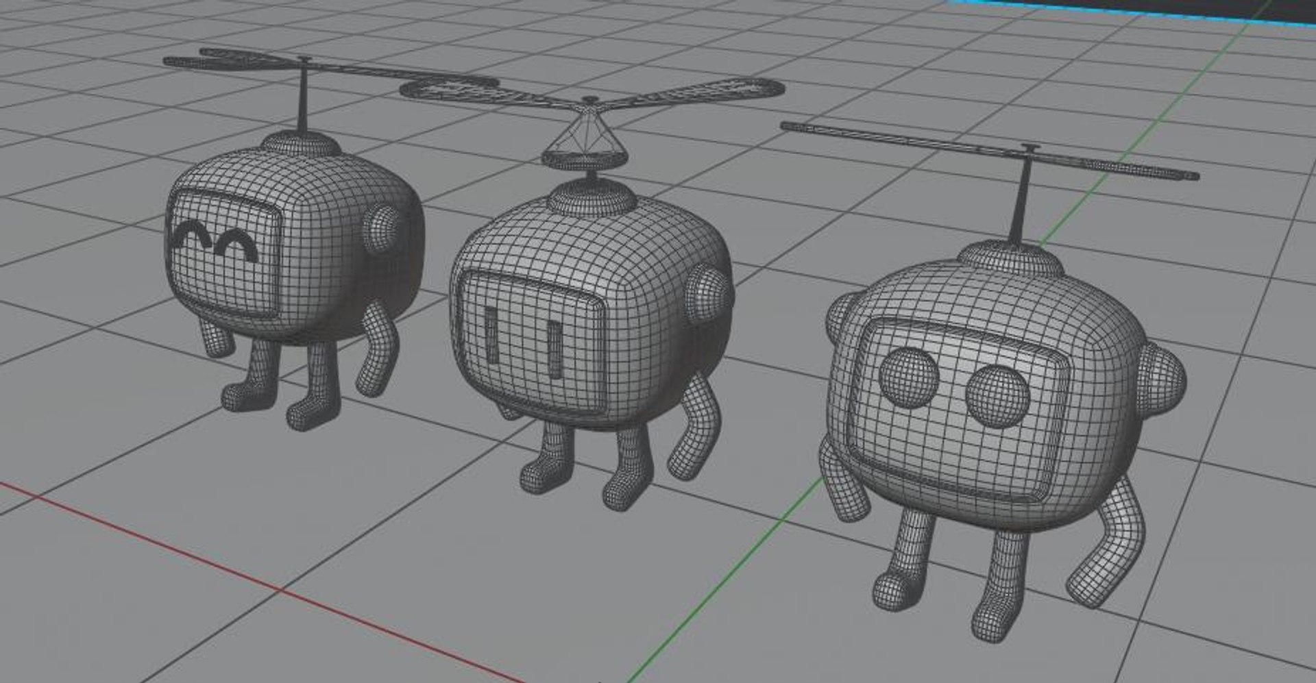 3D lovely cartoon flying robot model - TurboSquid 1590680