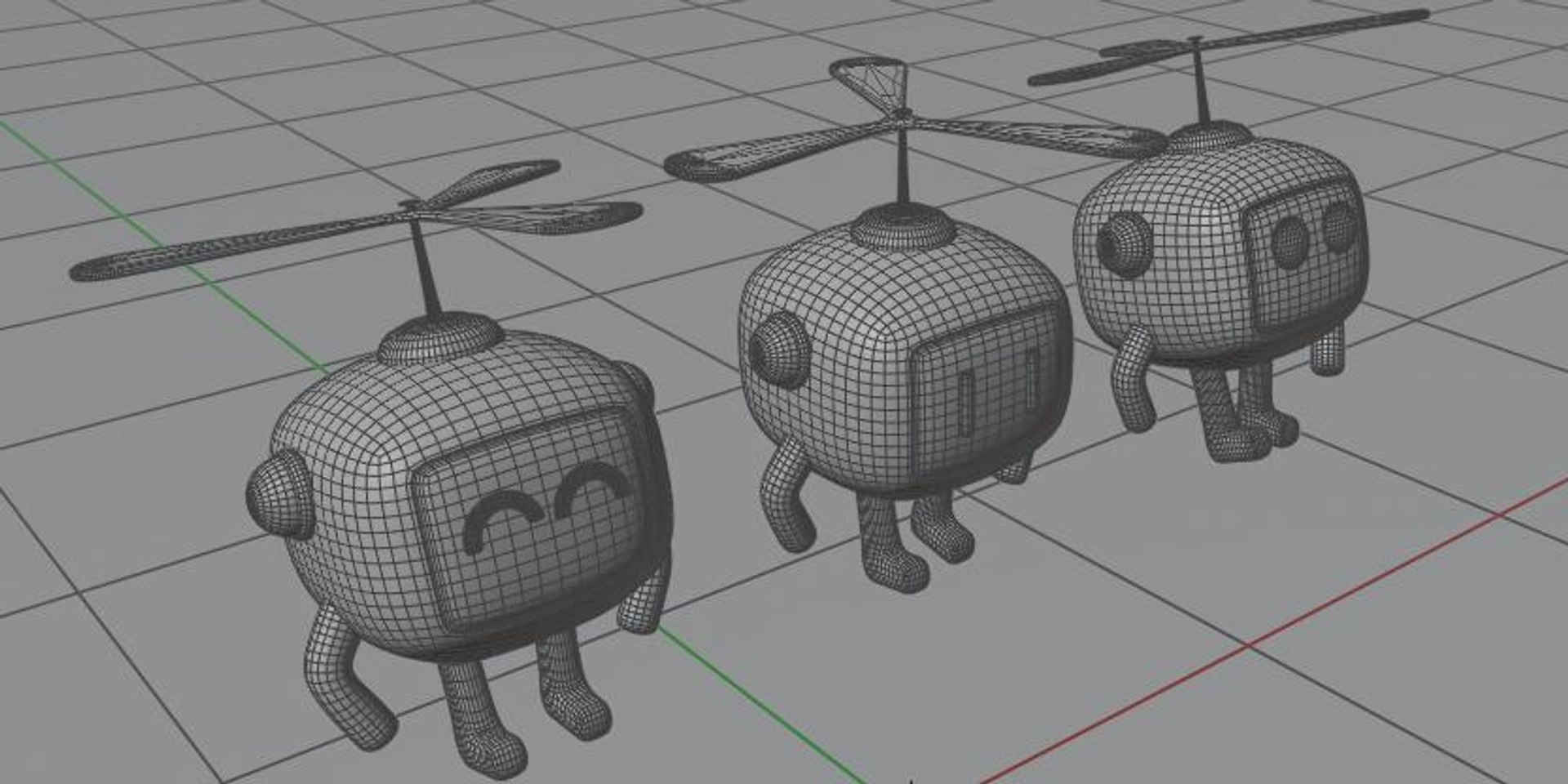 3D lovely cartoon flying robot model - TurboSquid 1590680