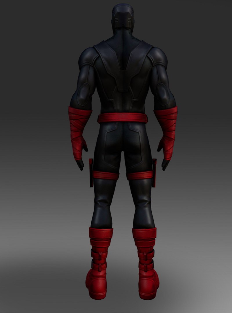 3D Daredevil Shadowland Inspired Suit Rigged 3D Model - TurboSquid 2318966