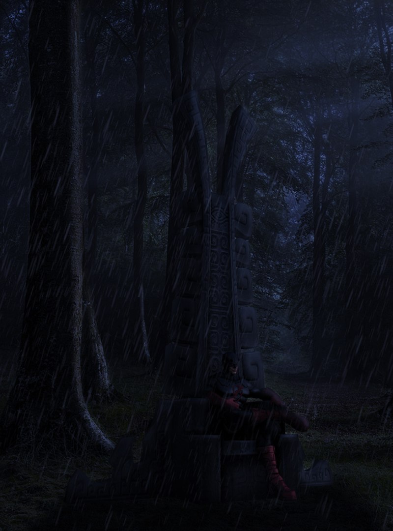 3D Daredevil Shadowland Inspired Suit Rigged 3D Model - TurboSquid 2318966