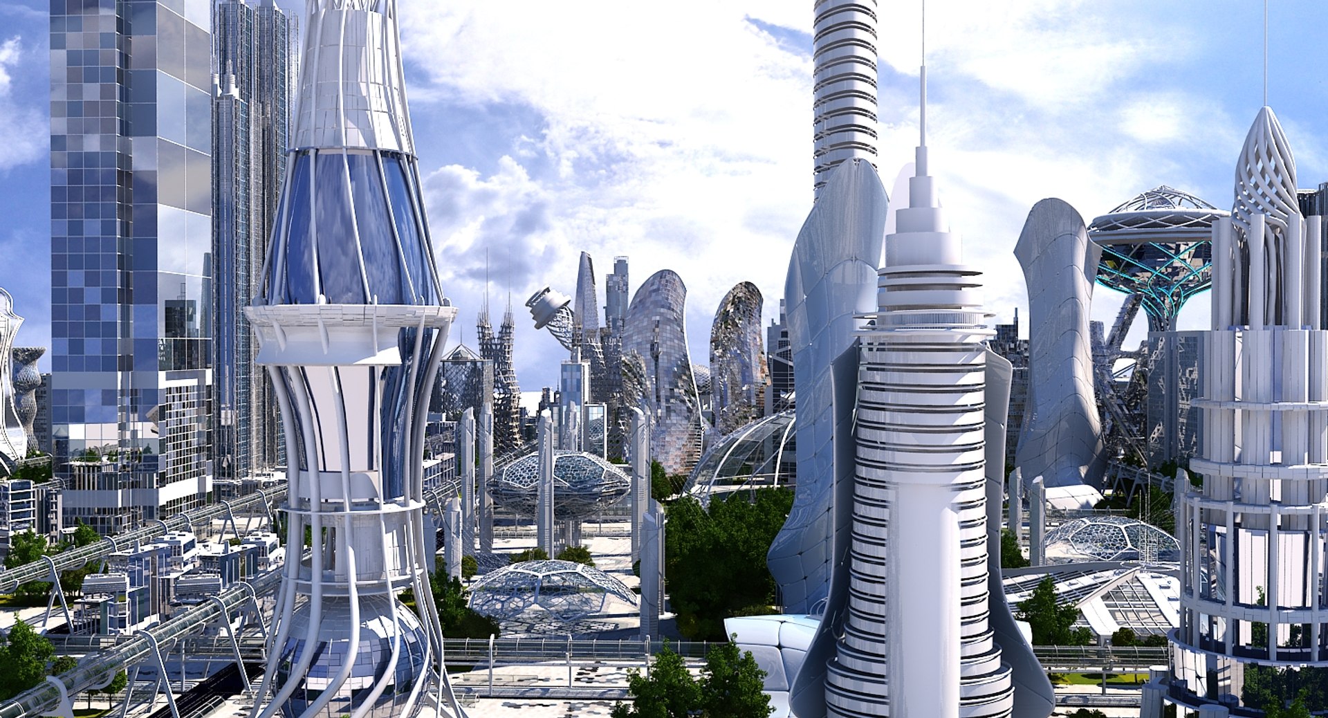 Future Futuristic Architectural 3D Model - TurboSquid 1375694
