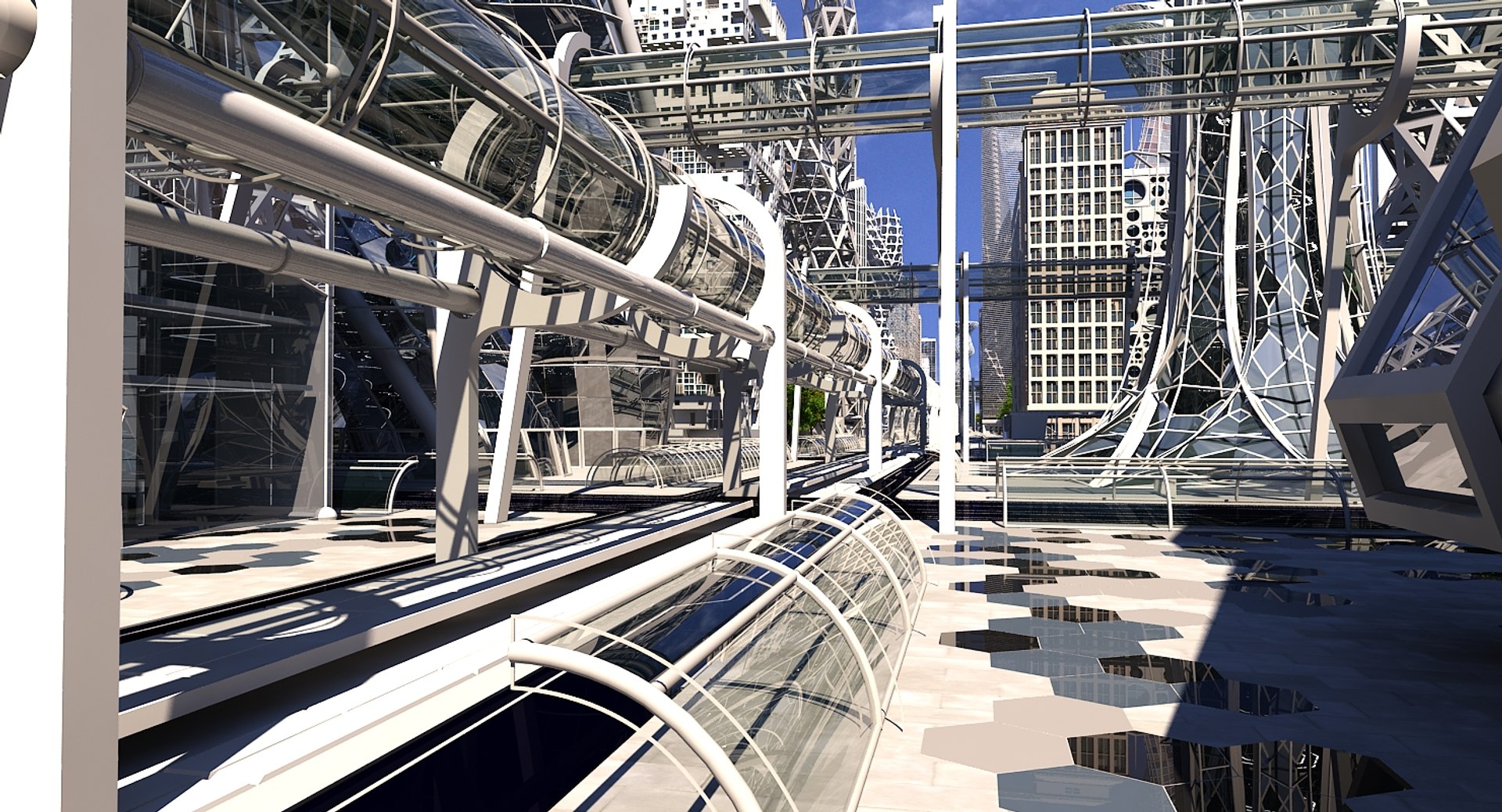 Future Futuristic Architectural 3D Model - TurboSquid 1375694