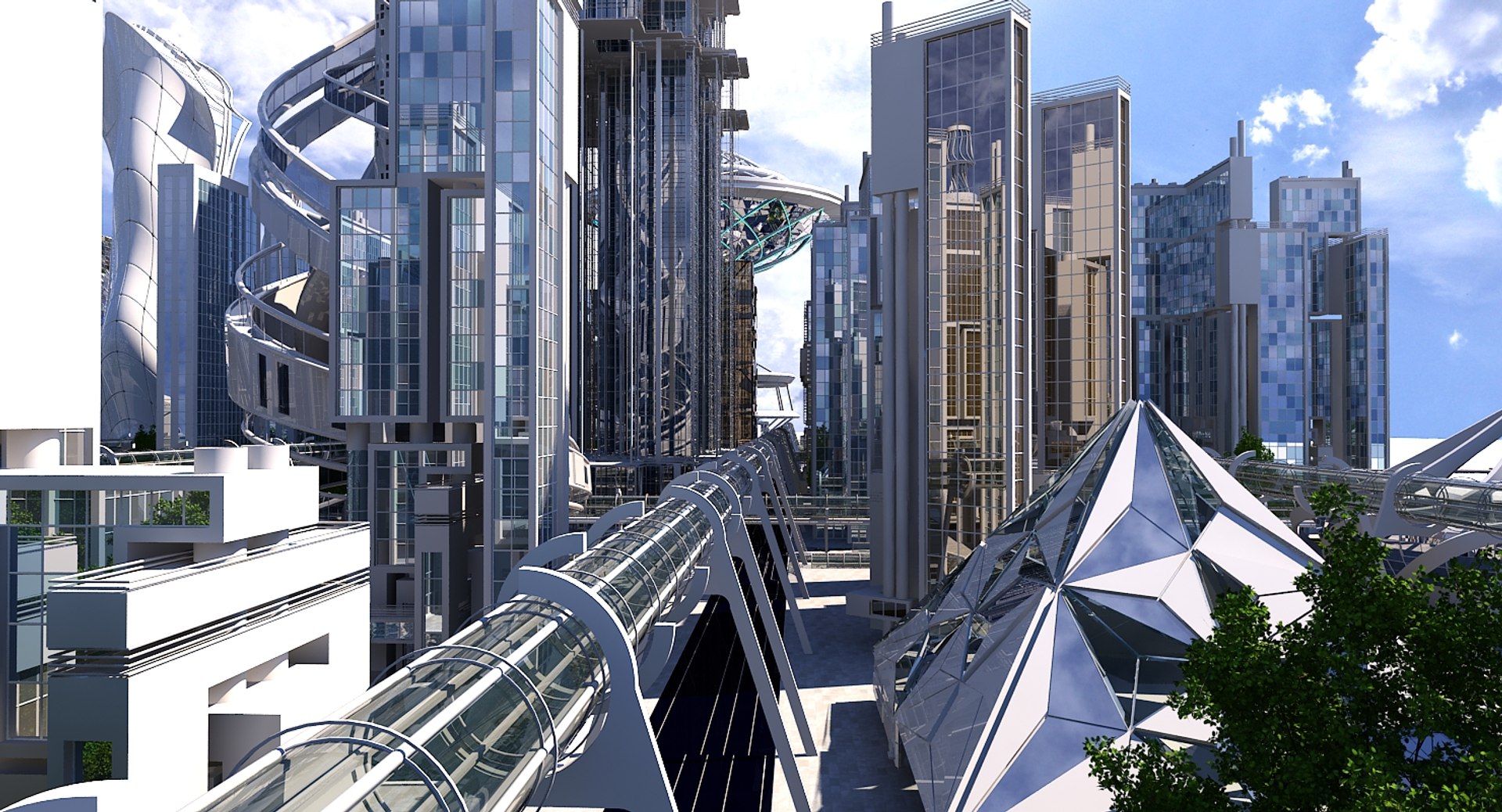 Future Futuristic Architectural 3D Model - TurboSquid 1375694