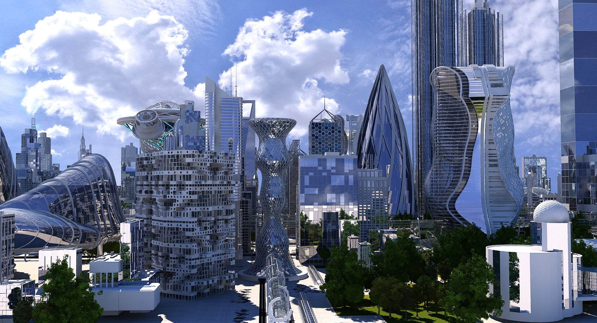 Future Futuristic Architectural 3D Model - TurboSquid 1375694