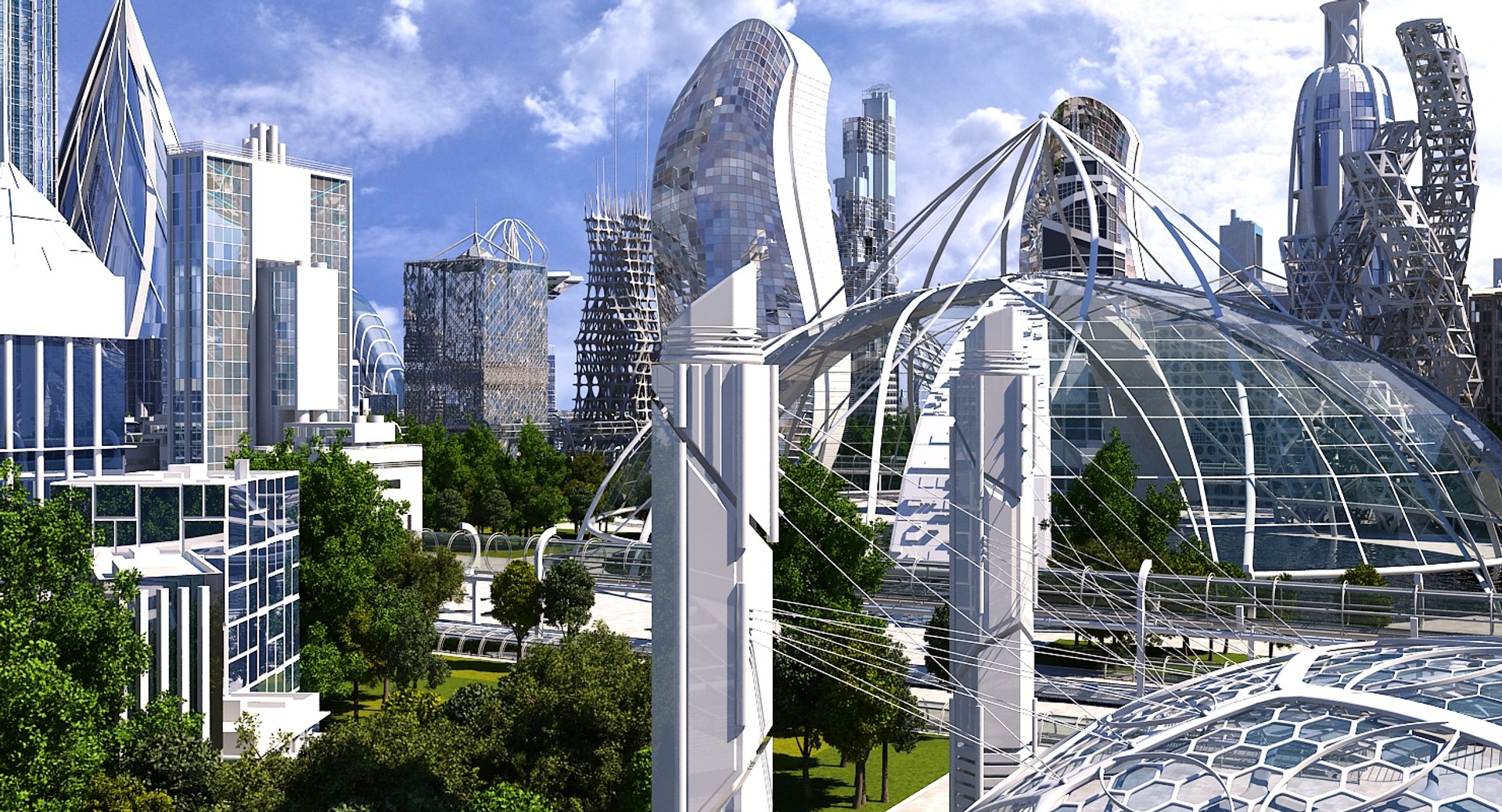 Future Futuristic Architectural 3D Model - TurboSquid 1375694