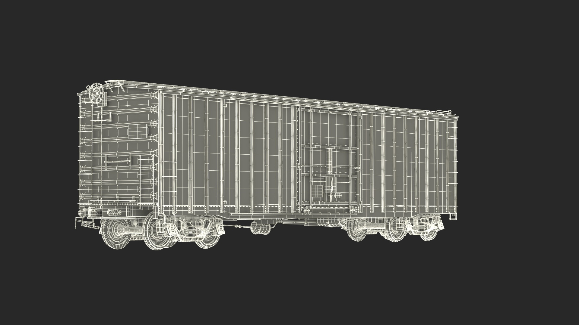 Classic Steel Boxcar Cushioned Frame 3D - TurboSquid 2414800