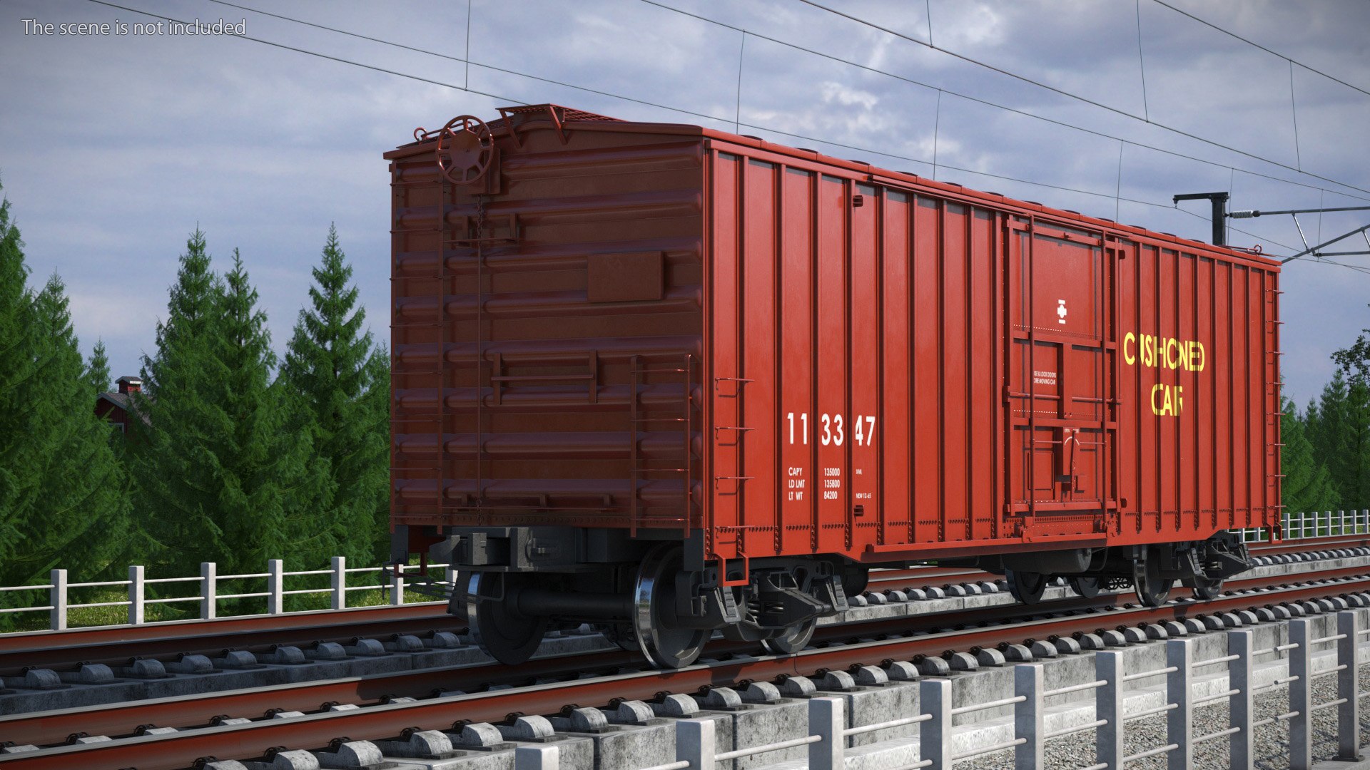Classic Steel Boxcar Cushioned Frame 3D - TurboSquid 2414800